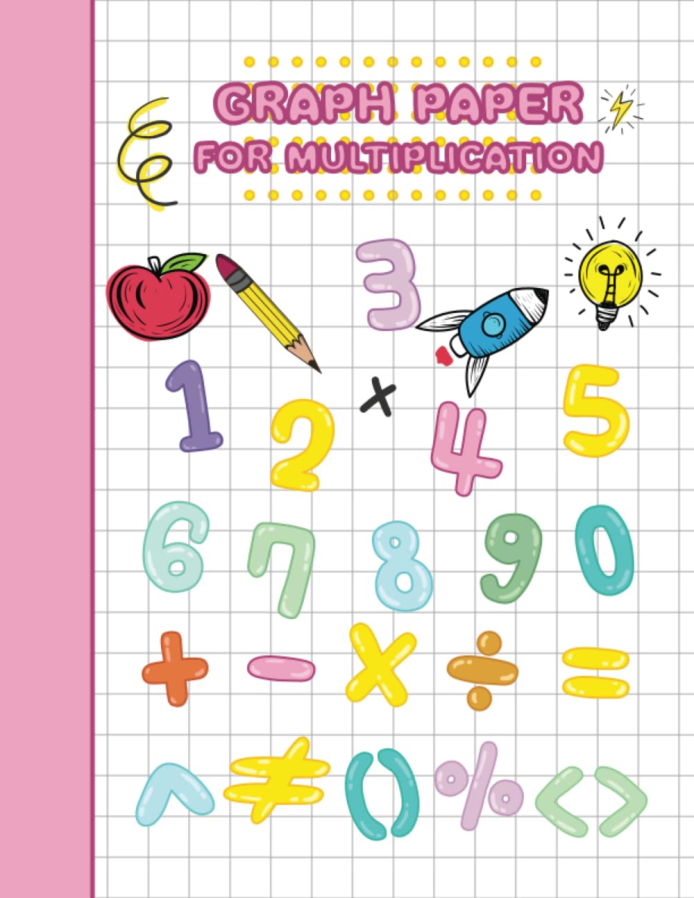 Amazon.com: Graph Paper For Multiplication: pink graph paper, 2x2 (2 ...