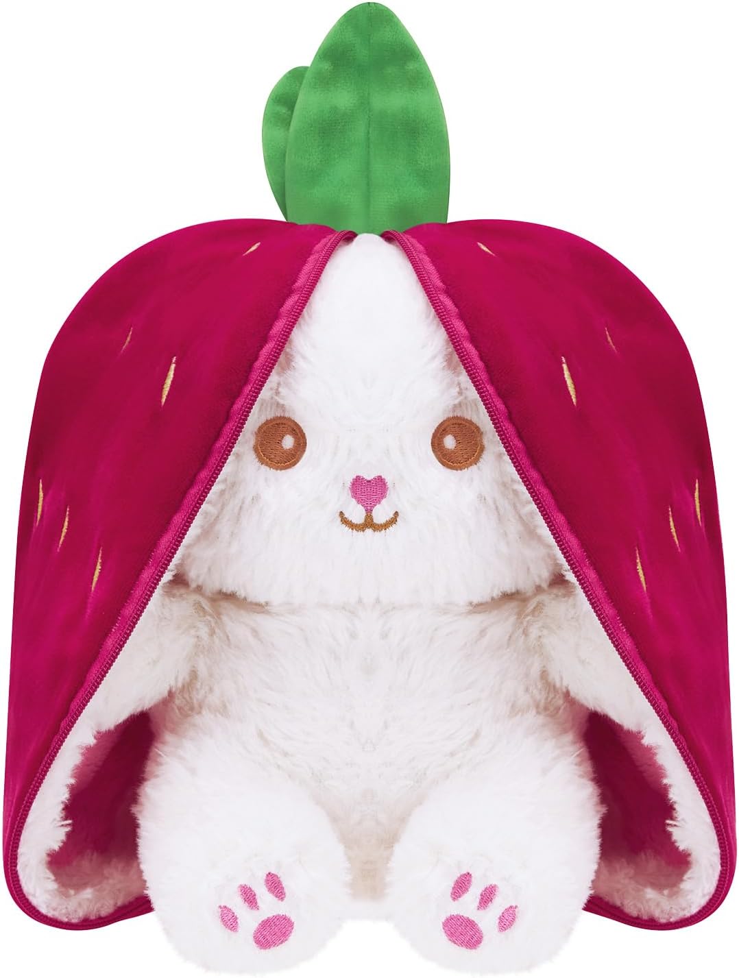Buy Amazon Brand - Jam & Honey Reversible Carrot Strawberry Bunny Plush ...