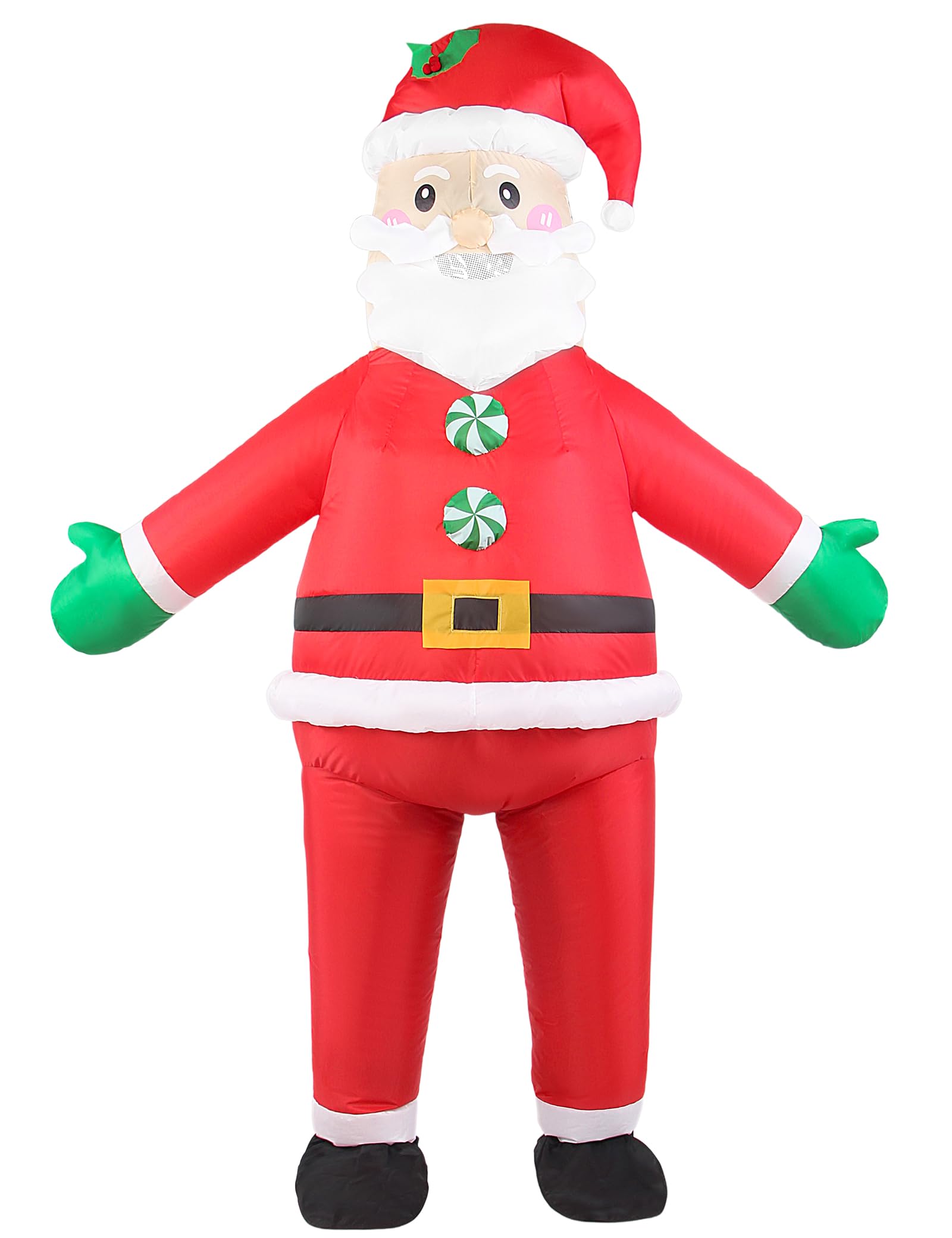 Amazon.com: Opemon Christmas Inflatable Santa Claus Costume Adult ...