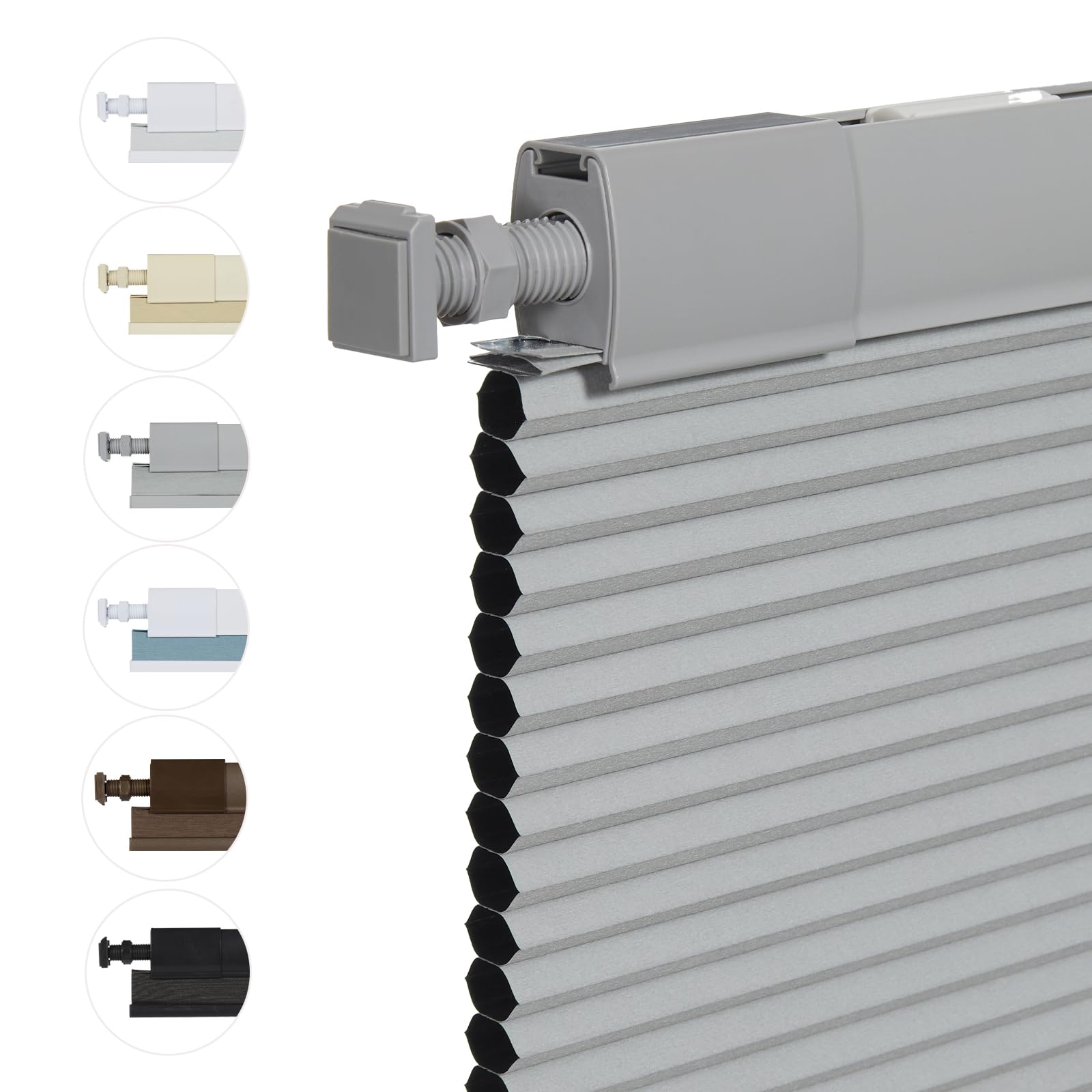 Amazon.com: Persilux Custom Size No Drill No Tools 100% Blackout ...