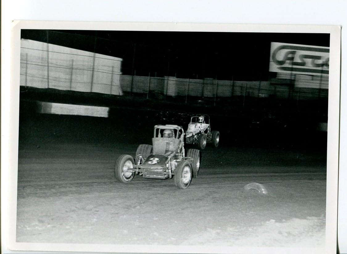 Chuck Gurney #4 & Dean Thompson #3 CRA Sprint Car 5"x7" Photo Ascot ...