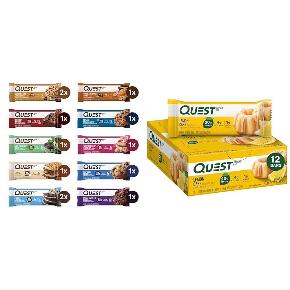 Amazon.com: Quest Nutrition Ultimate Variety Pack Protein Bars, High ...