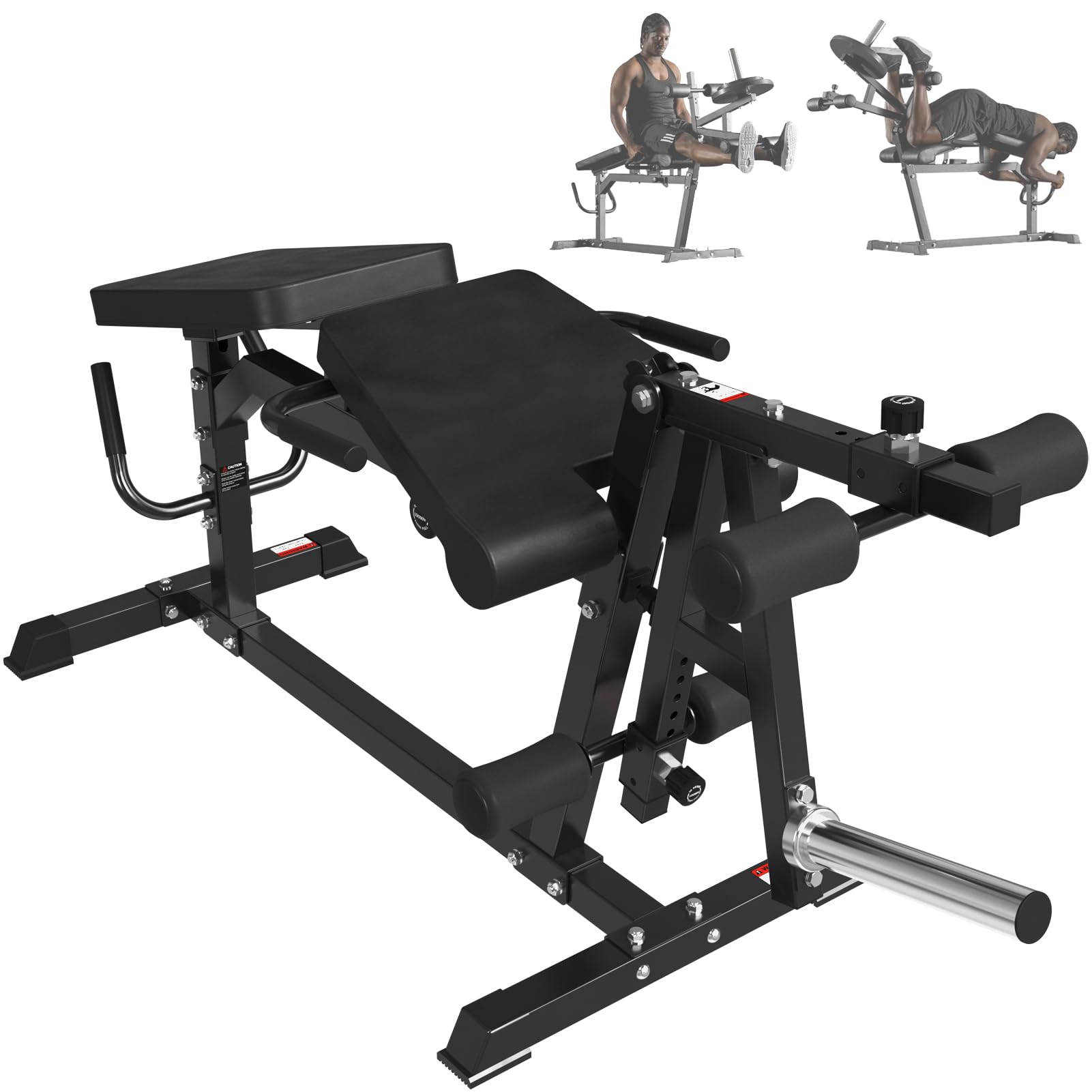 Amazon.com : Mikolo Leg Extension and Curl Machine, Adjustable Leg ...