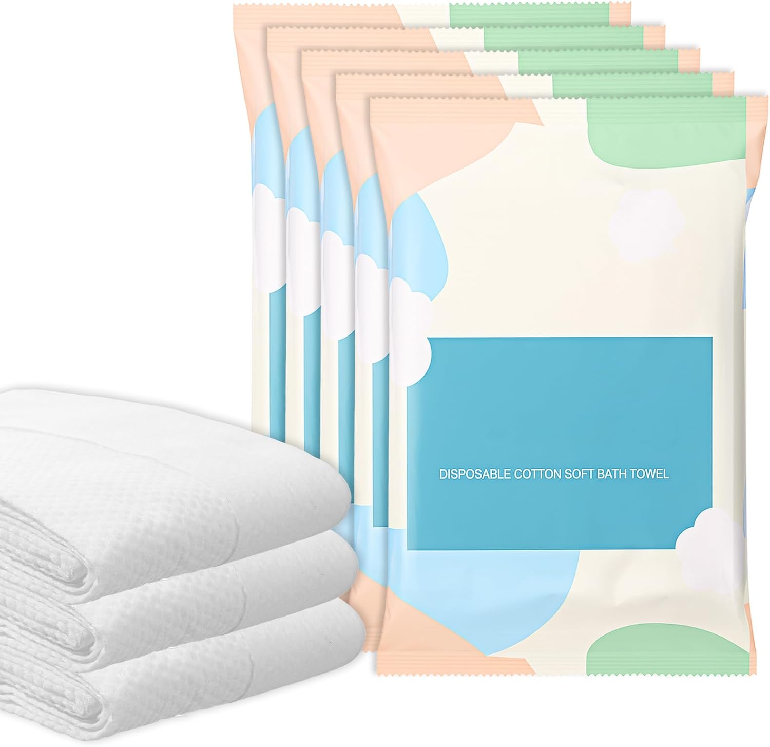 Amazon.com: LIQWEI 15Pack Disposable Bath Towels, 55''X27,5'' Large ...