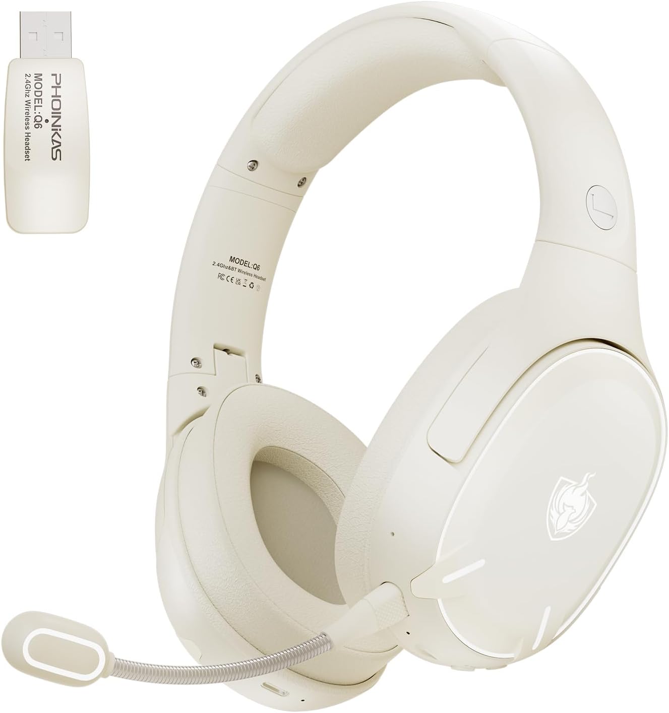 Amazon.com: ATTACK SHARK L80 Wireless Gaming Headset, 2.4Ghz USB Gaming ...