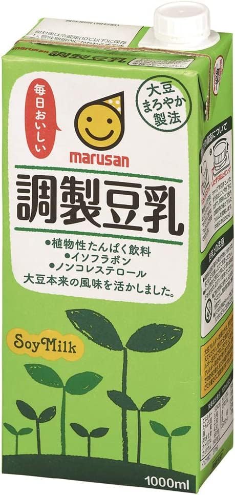 Amazon.com: Marusan Prepared Soy Milk 1000ml Paper Pack, Japanese ...