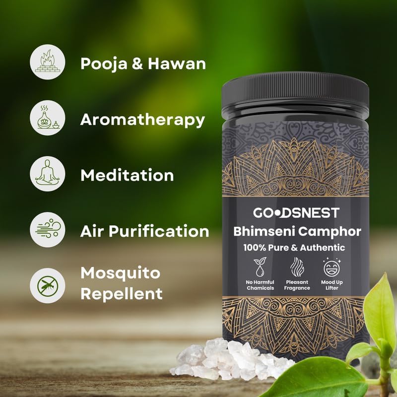 Bhimseni Camphor Original 150GM | Camphor for Pooja - Pacha Karpooram ...