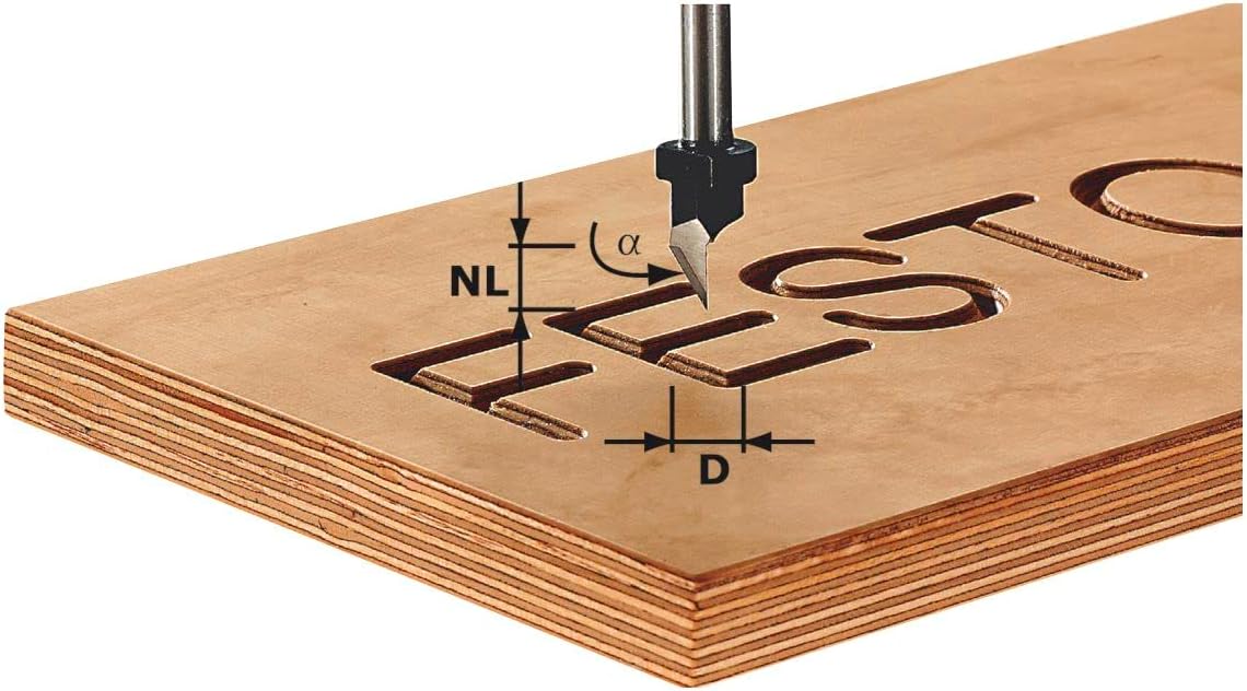 Festool 491003 Script Bit HW 11mm 60 - Straight Router Bits - Amazon.com