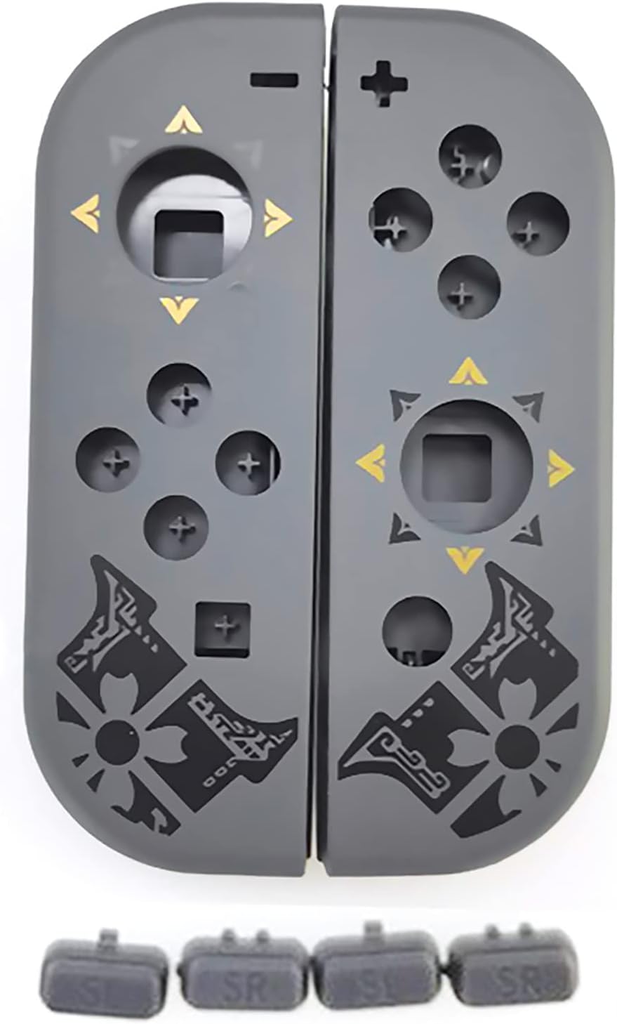Amazon.com: Limited Black Grey Housing Case Shells for NS Joy-Con ...