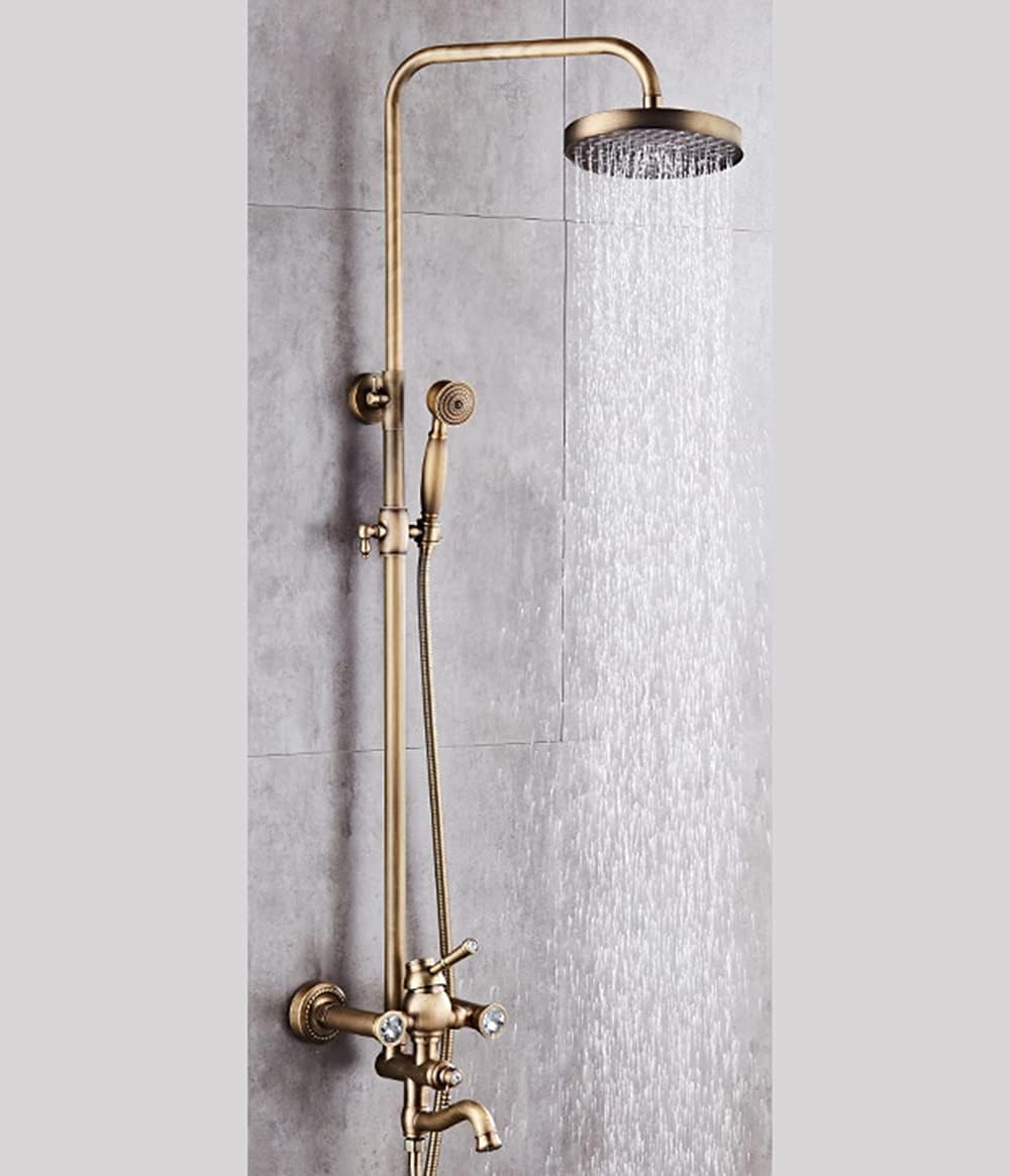 HAPPLiGNLY Shower Set Retro Design Shower System with Mixer Tap Shower ...