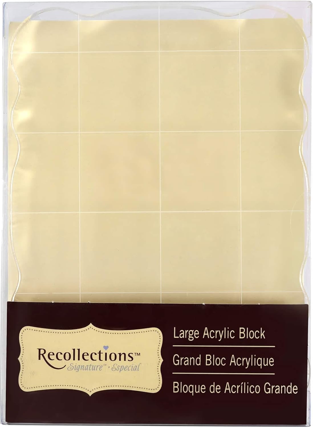 Amazon.com: Large Acrylic Stamp Block by Recollections™ : Arts, Crafts ...