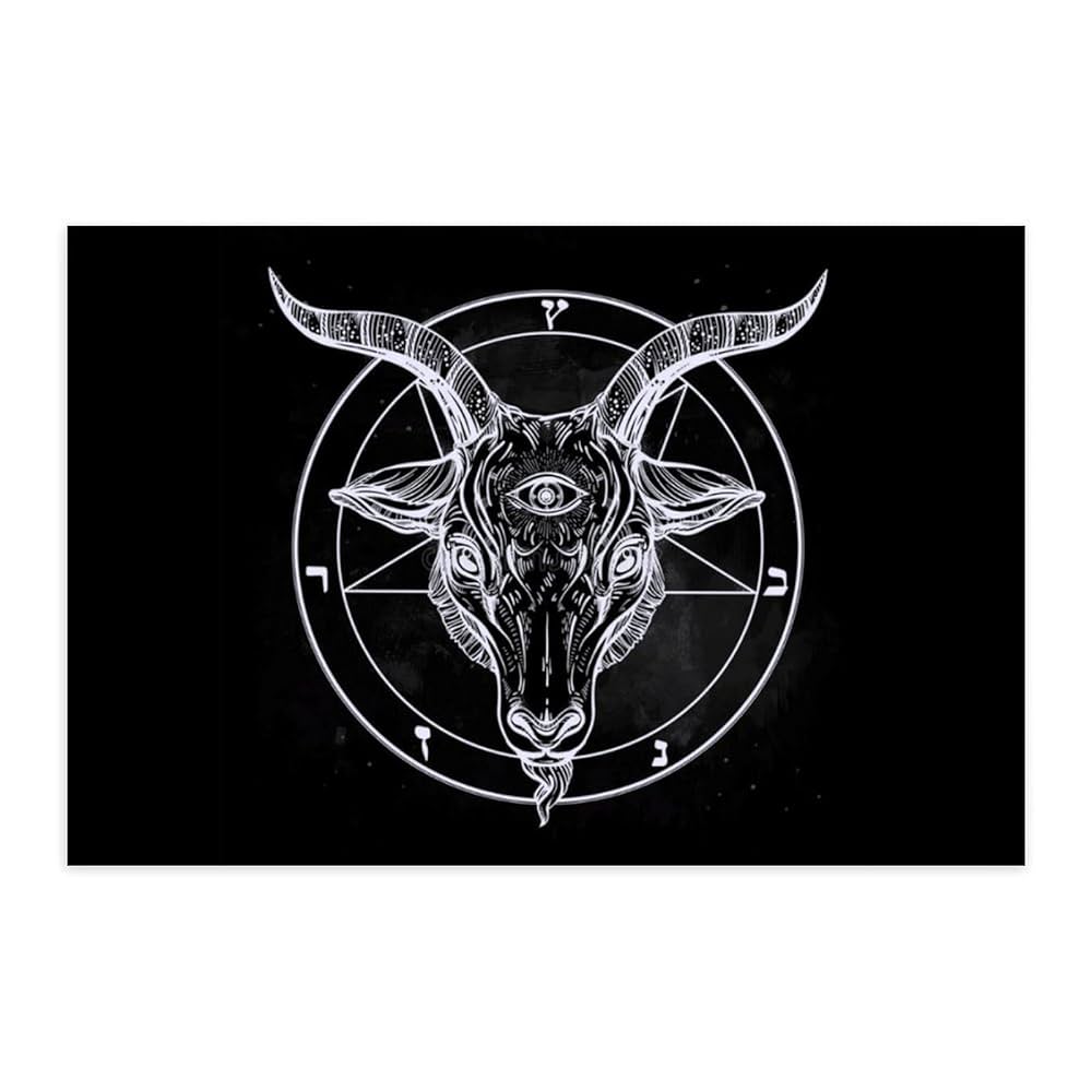 Satanic Pentagram Drawing