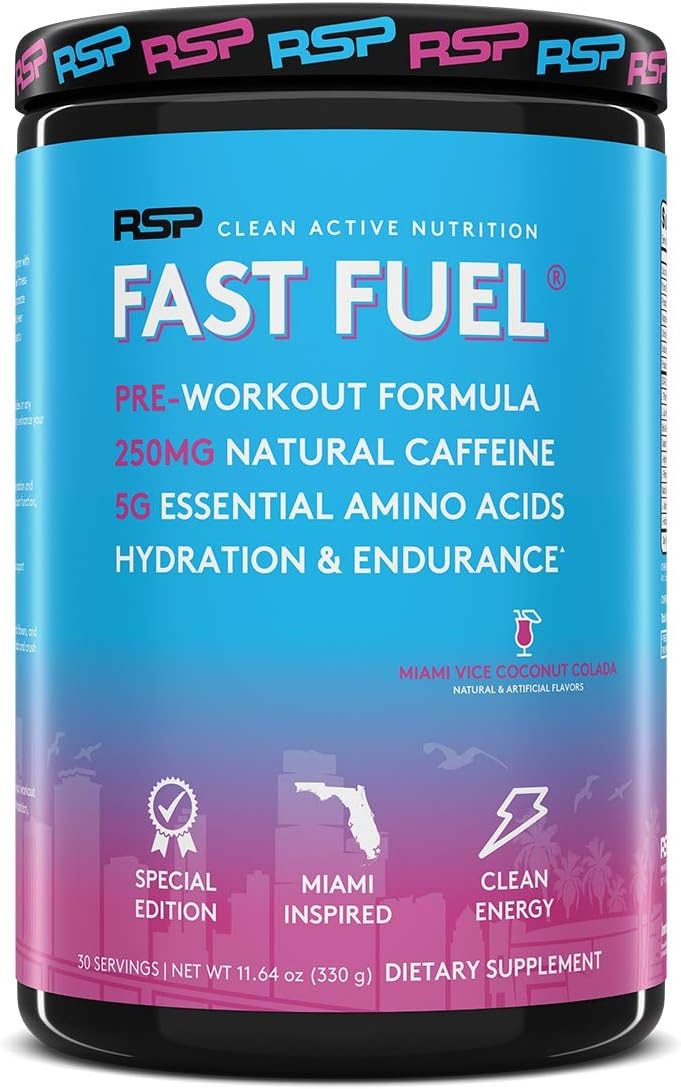 Amazon.com: RSP Fast Fuel Pre Workout Powder, Complete Energy ...