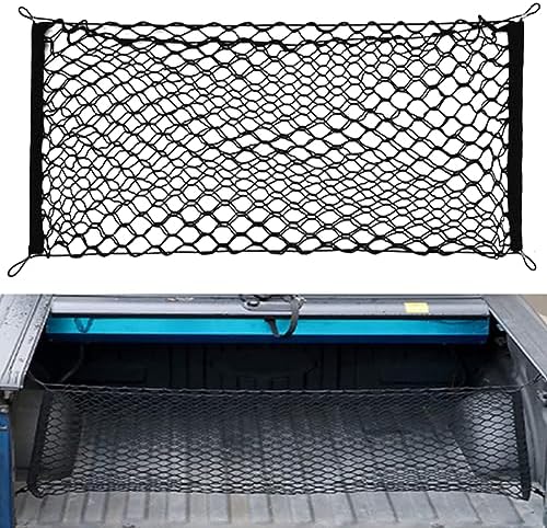 Sicai Cargo Nylon Net, 4 Hooks Car Trunk Universal Cargo Net Elastic ...