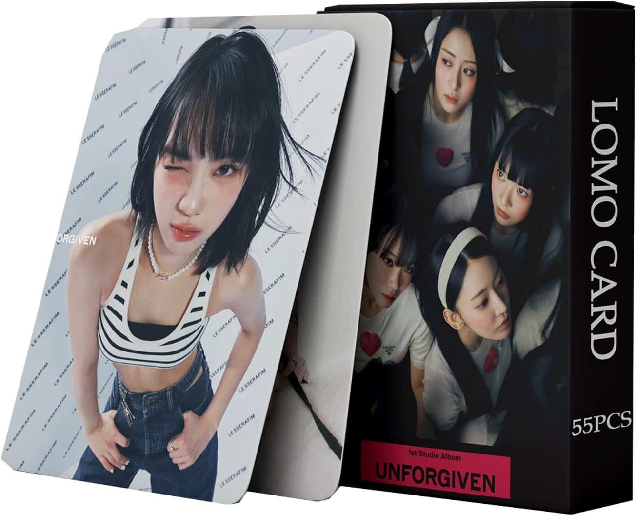 Yuto 55 PCS el álbum de la tarjeta postal Unforgiven le sserafim ...