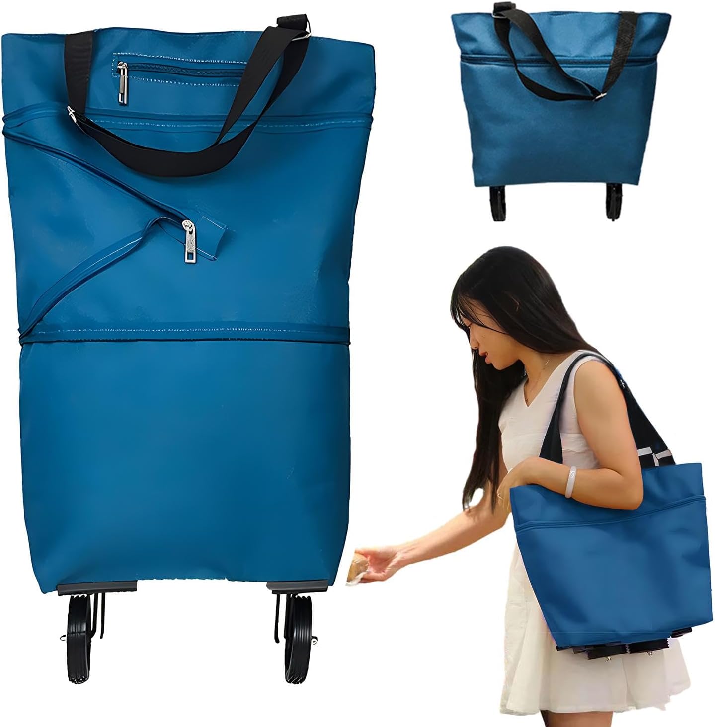 Amazon.com: HUYINGC Portable Trolley Folding Cart with Wheels Good for ...