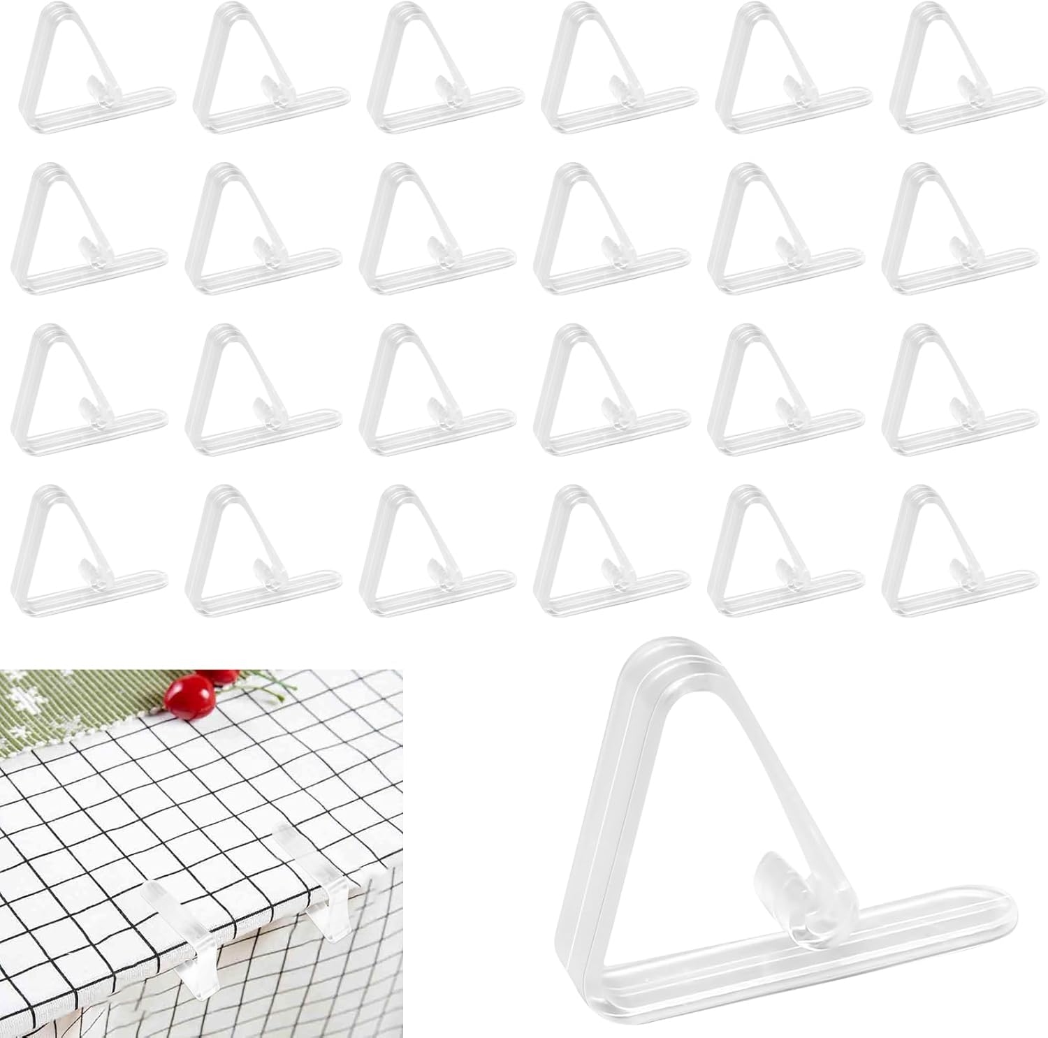Amazon.com: 24Pcs Table Cloth Holder Clips, Plastic Tablecloth Clips ...