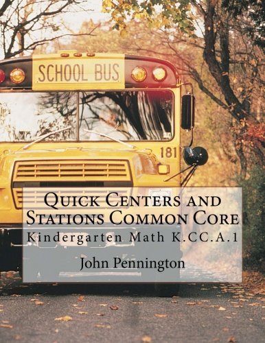 Quick Centers and Stations Common Core: Kindergarten K.CC.A.1 by John ...