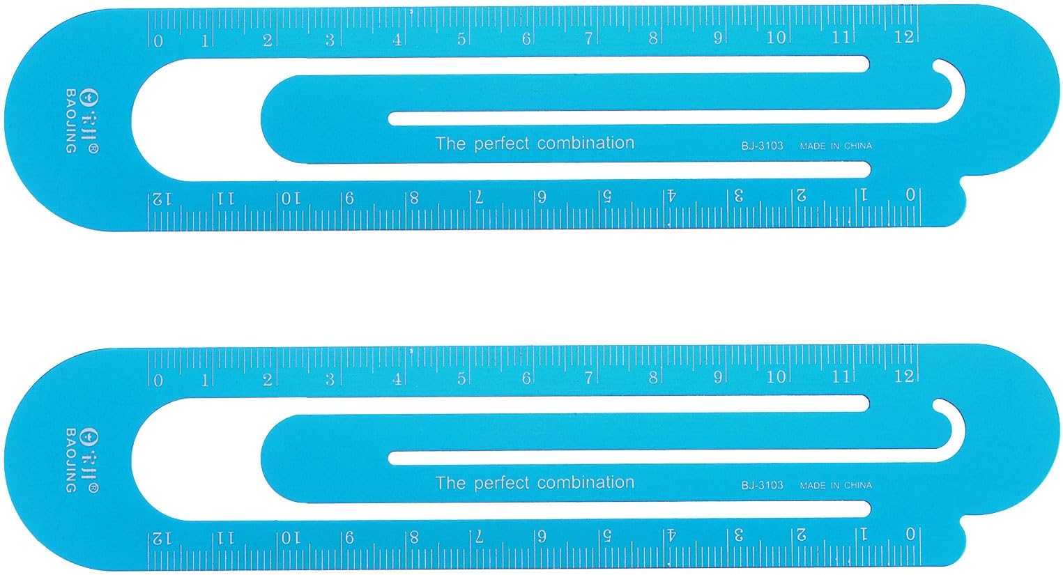 Amazon.com: HARFINGTON 2pcs Straight Ruler 12cm Metric Bookmark Clip ...