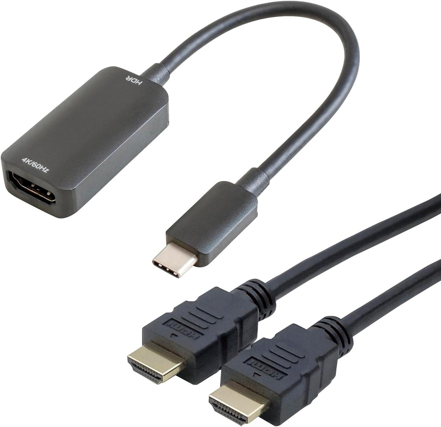 Amazon.co.jp: GOPPA ゴッパ 最大4K60Hz対応 Type-C→HDMI変換アダプタ＋HDMIケーブル3mセット ...