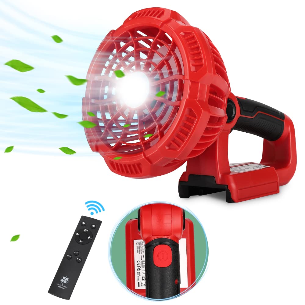 Amazon.com: Hiesuan Portable Handheld Fan for Milwaukee 18V M18 Li-ion ...