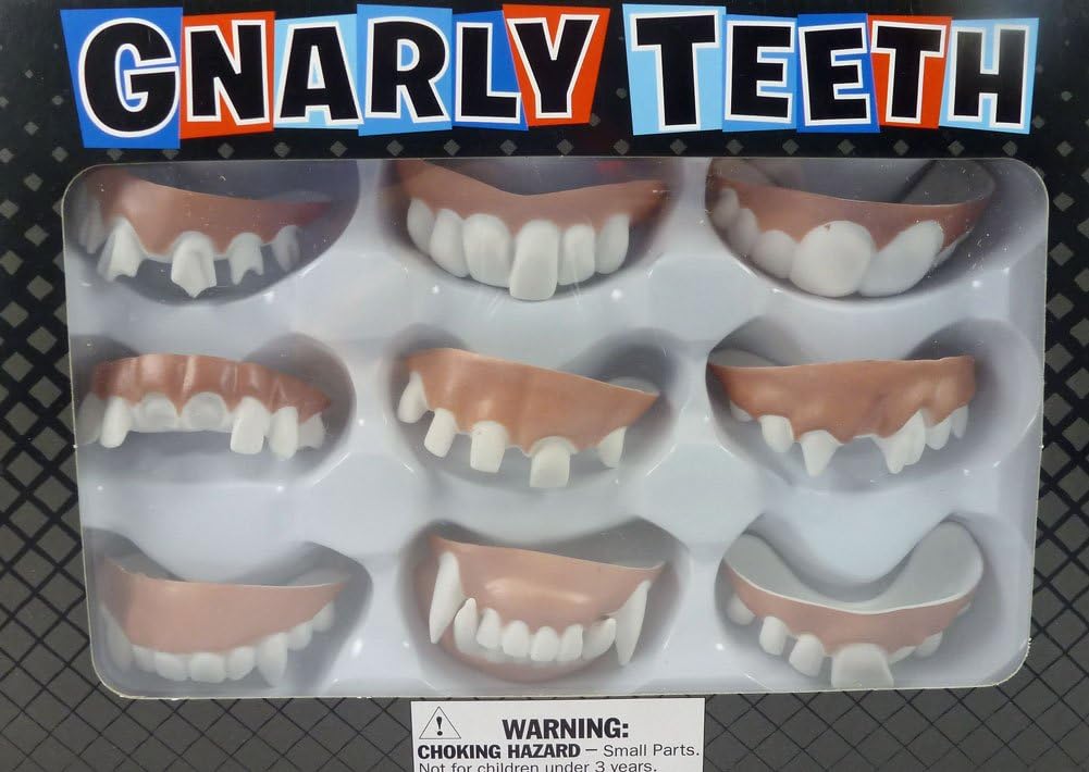 Amazon.com: Gnarly Teeth 9 Dentures : Health & Household
