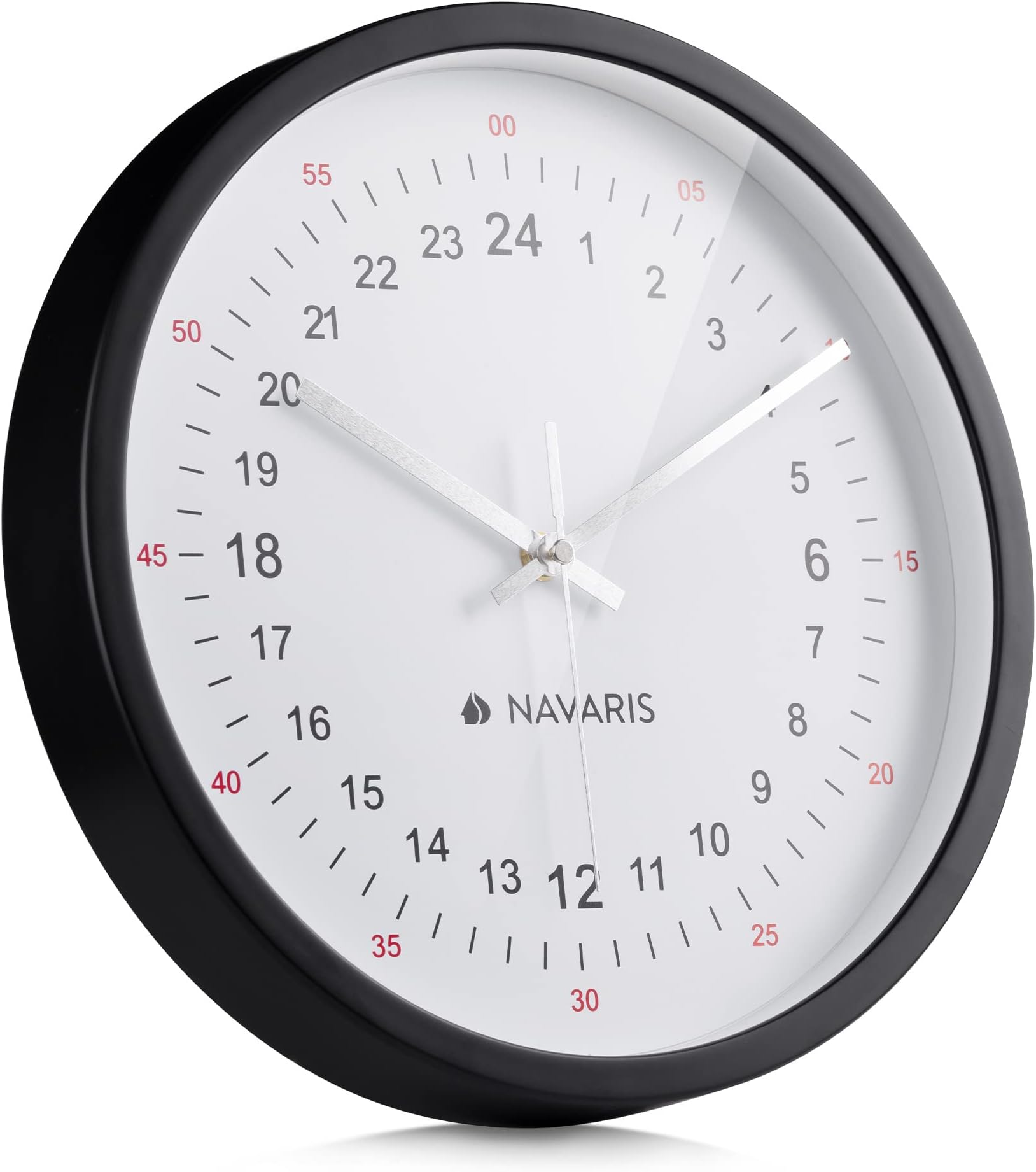 Amazon.com: Trintec 24 Hour Military TIME SWL Zulu TIME White 24HR ...