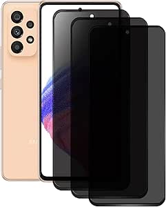 Amazon.com: DYNASCO 3 Pack Privacy Screen Protector for Samsung Galaxy A53/A52/A51 5G 6.5 Inch ...