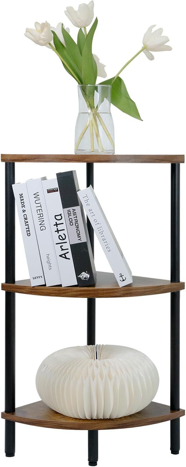 Amazon.com: JOIN IRON Desktop Corner Stand, 3 Level Corner Storage ...