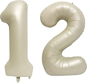 Amazon.com: Number 12 Balloons 32 inch Digital Balloon Alphabet 12 ...