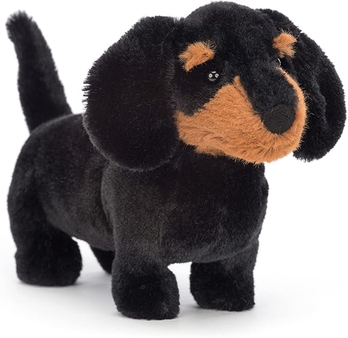 Amazon.com: Jellycat Freddie Sausage Dachshund Wiener Dog Stuffed ...