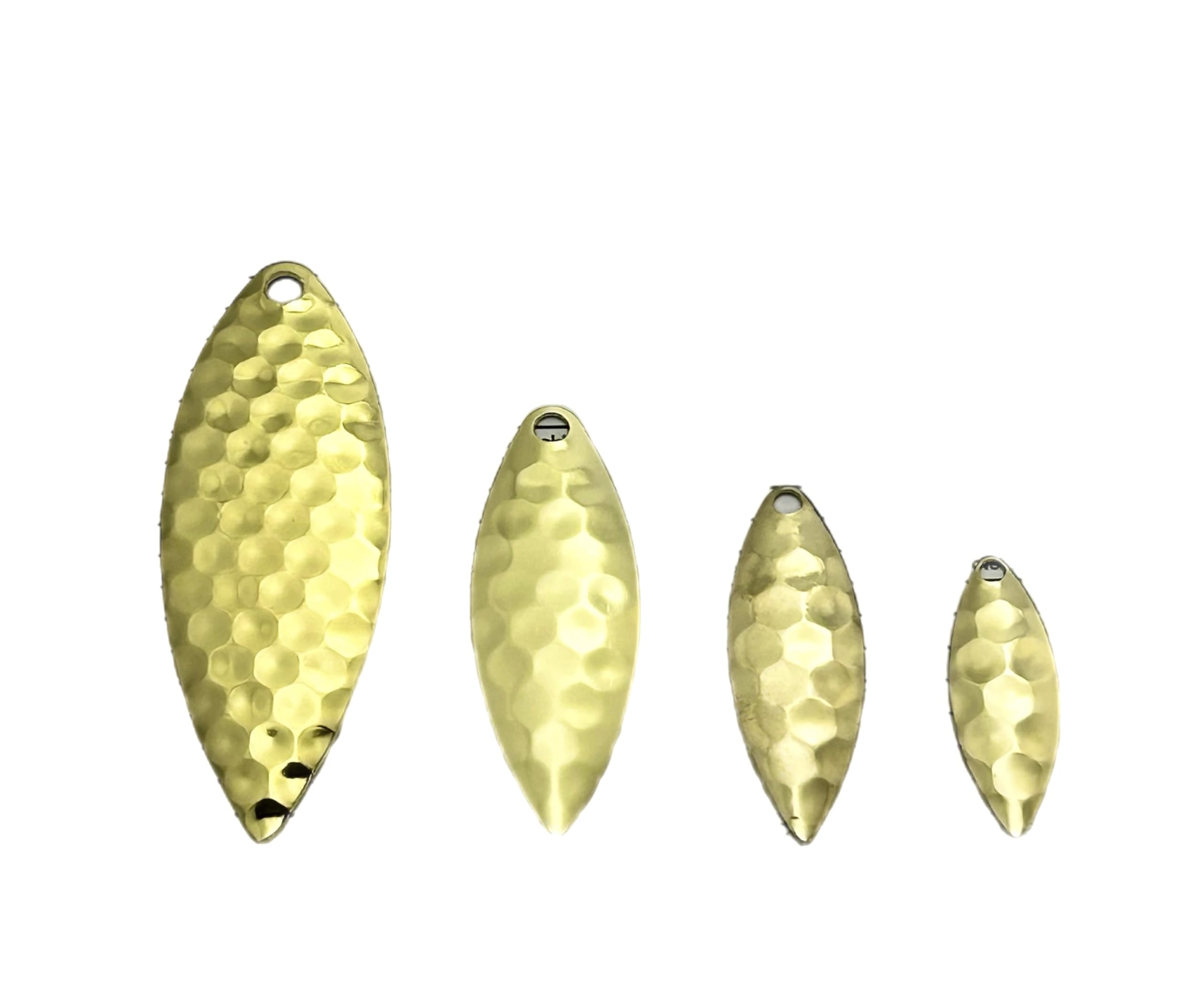 Amazon.com : 25 Pack Spinner Blades Willow Leaf Brass & Nickel Spinner ...