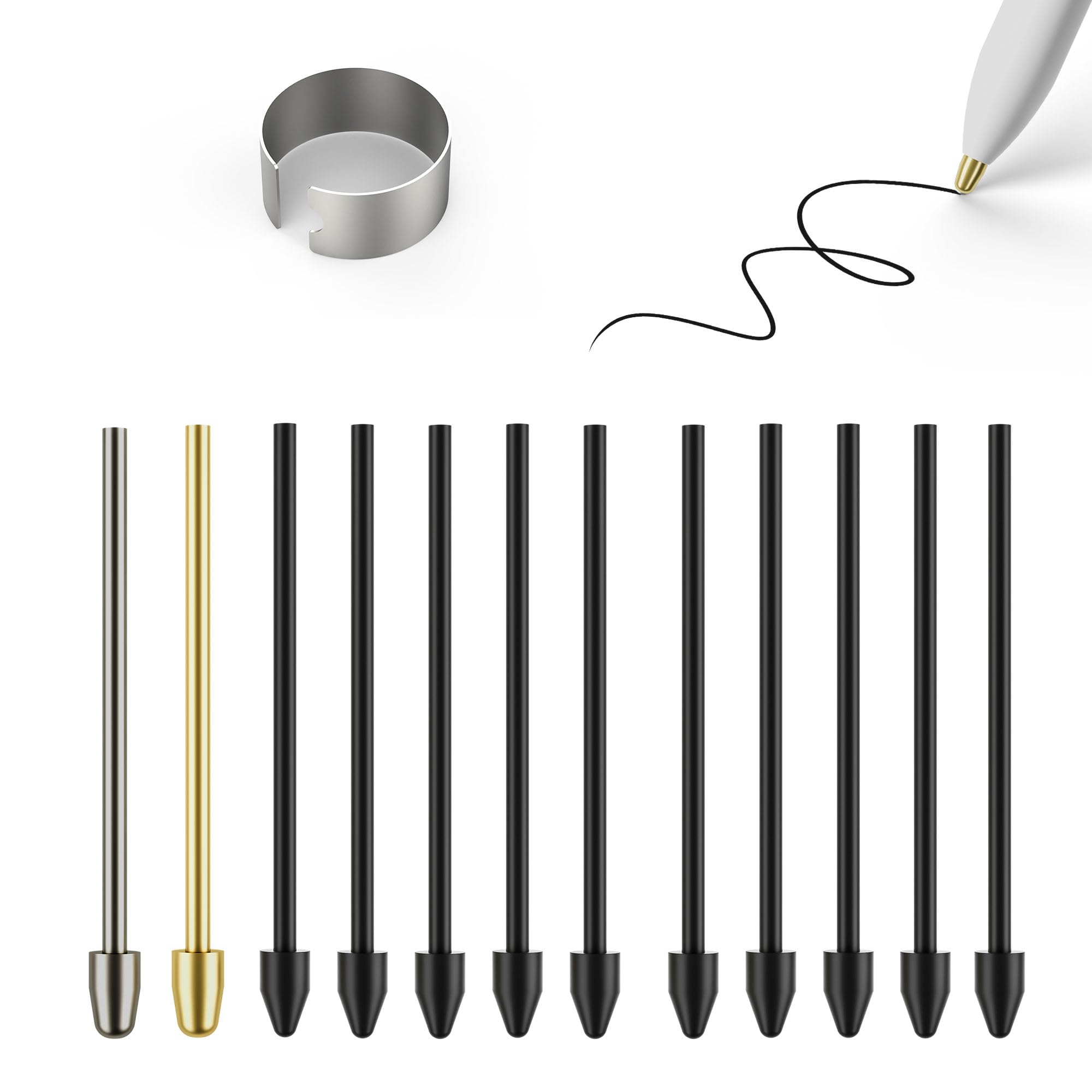 Amazon.com: for Remarkable 2 Pen Tips,AHBTEYM Metal Remarkable Pen Tips ...