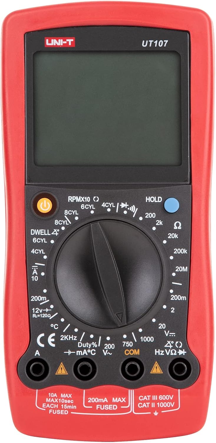 UNI-T MIE0090/UT107 Digital-Multimeter, Messung von DC Strom, DC/AC ...