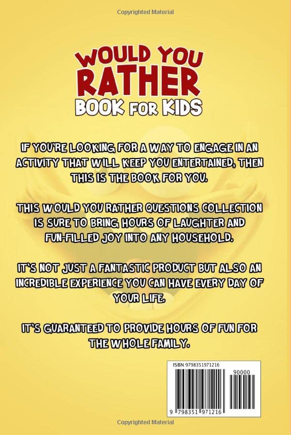 Snapklik.com : Would You Rather Book For Kids - 300+ Hilarious, Silly ...