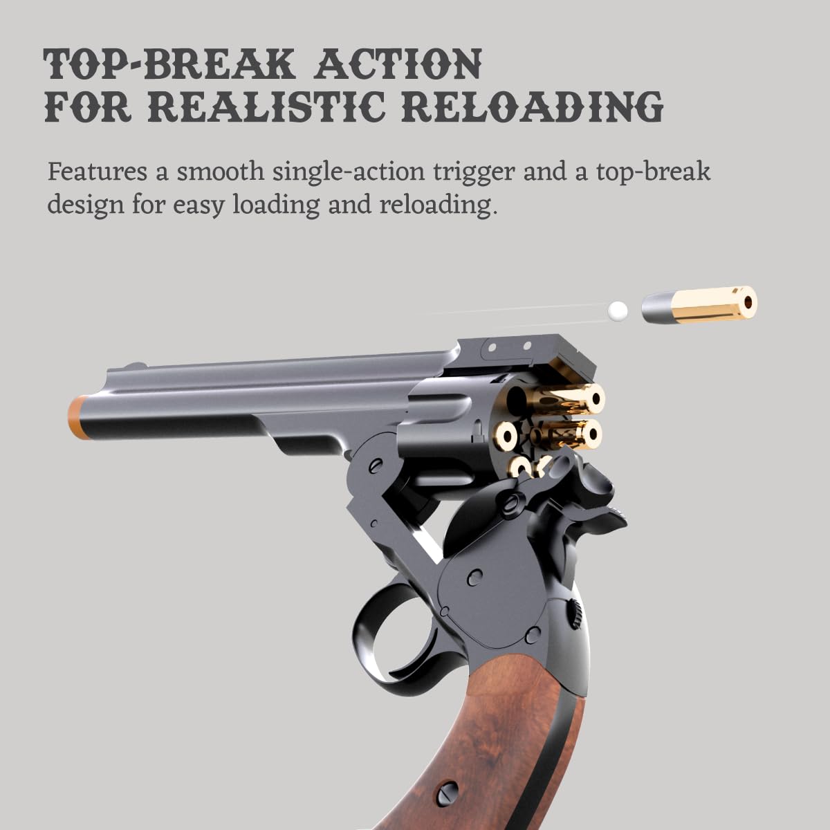 Snapklik.com : Barra Schofield No. 3 CO2 Airsoft Revolver Authentic ...