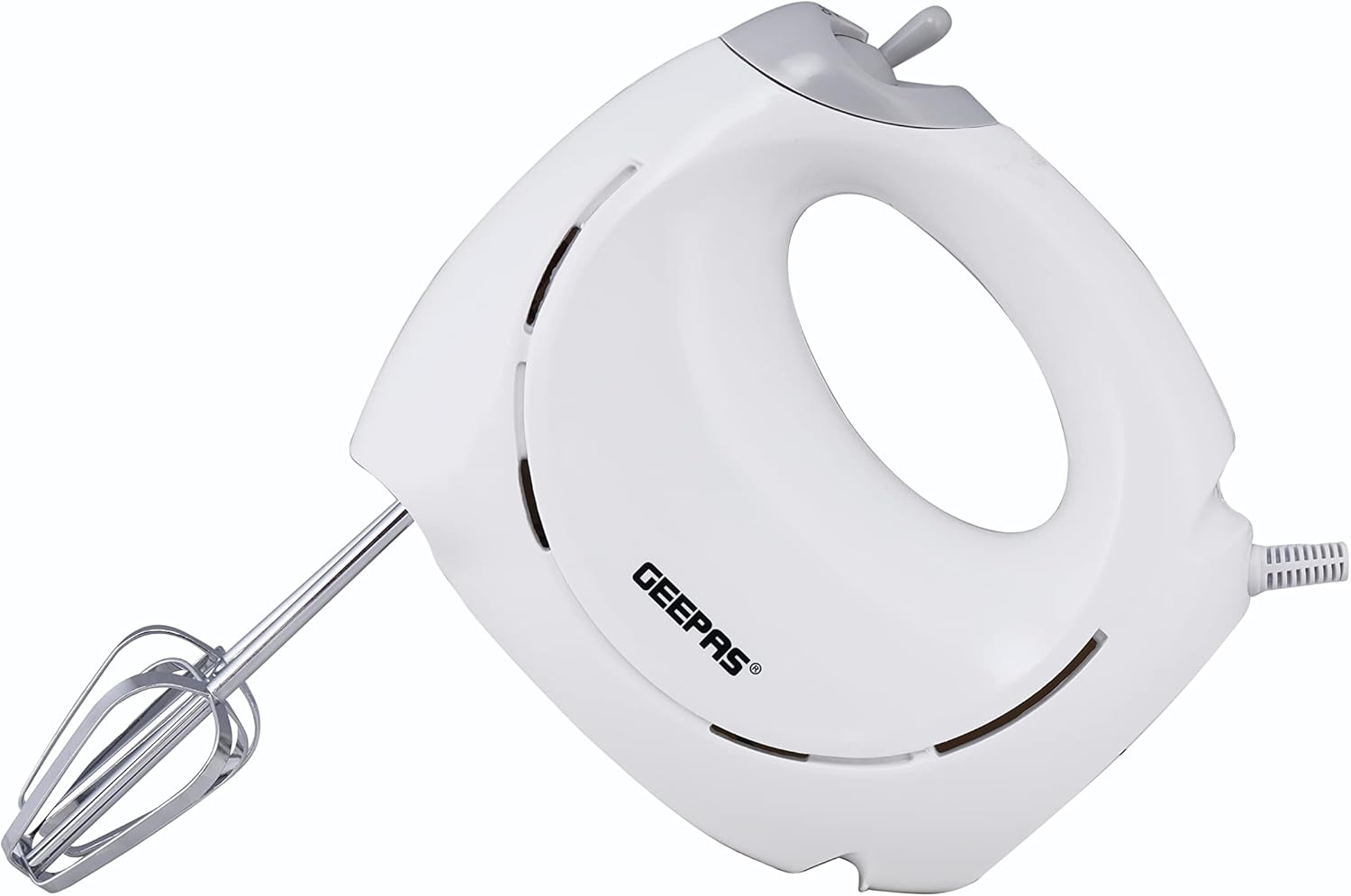 Geepas 150W Hand Mixer- 2 beaters and dough hooks- Professional Food ...