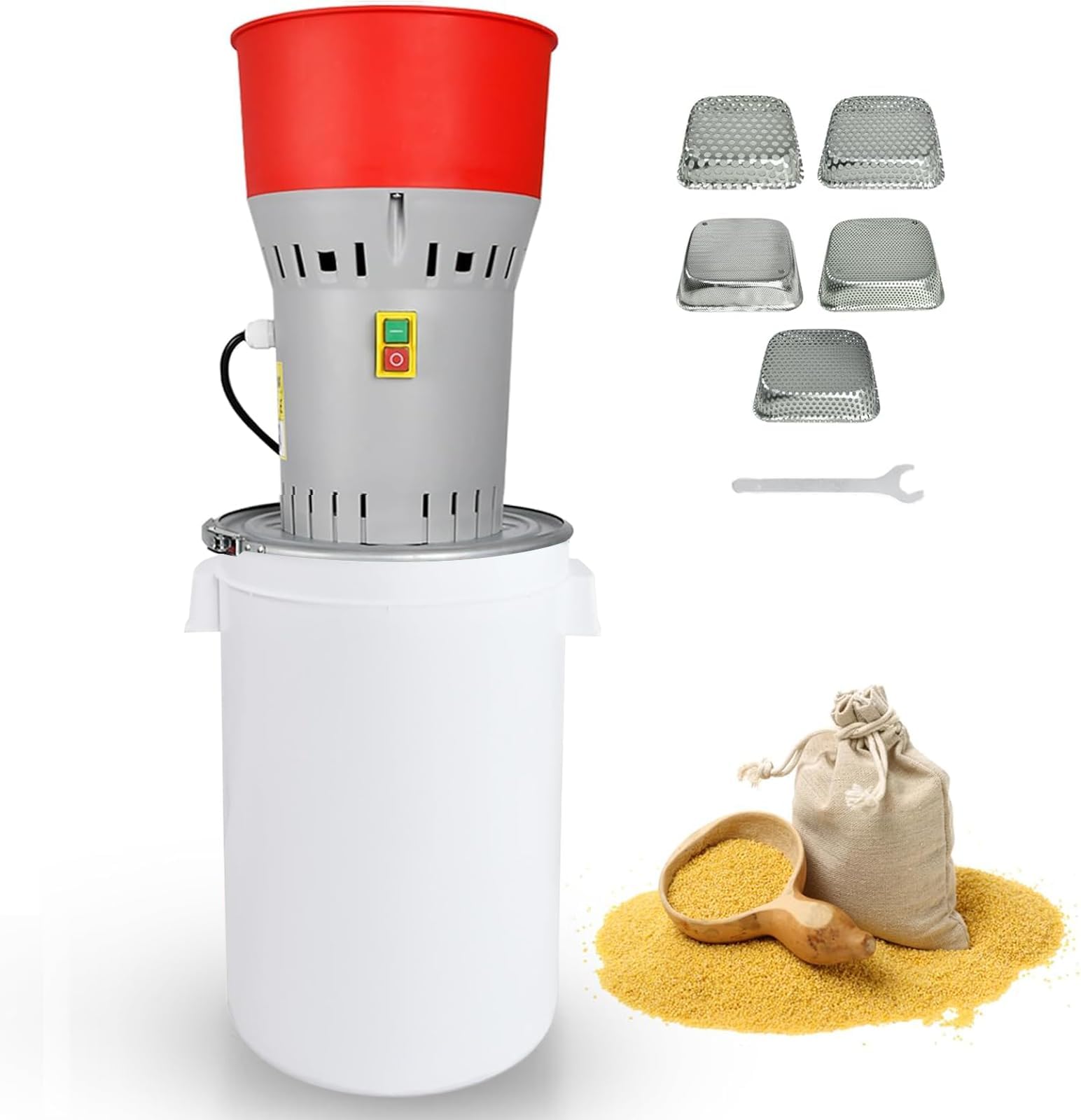 Amazon.com: Kufika Grain Mill Grinder Electric - Versatile Corn Grinder ...