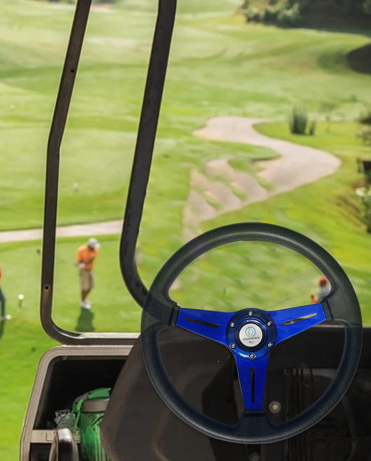 Snapklik.com : Racing/Golf Cart Steering Wheel Universal Fit Car And ...