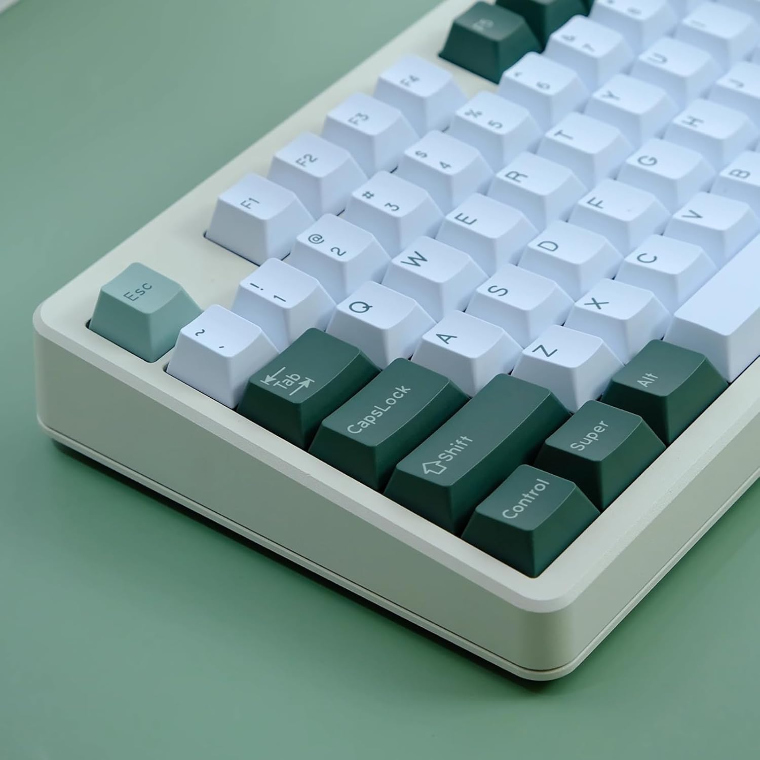 Amazon.com: Hunfuthr Green Botanical Keycaps 170 Keys PBT Cherry ...