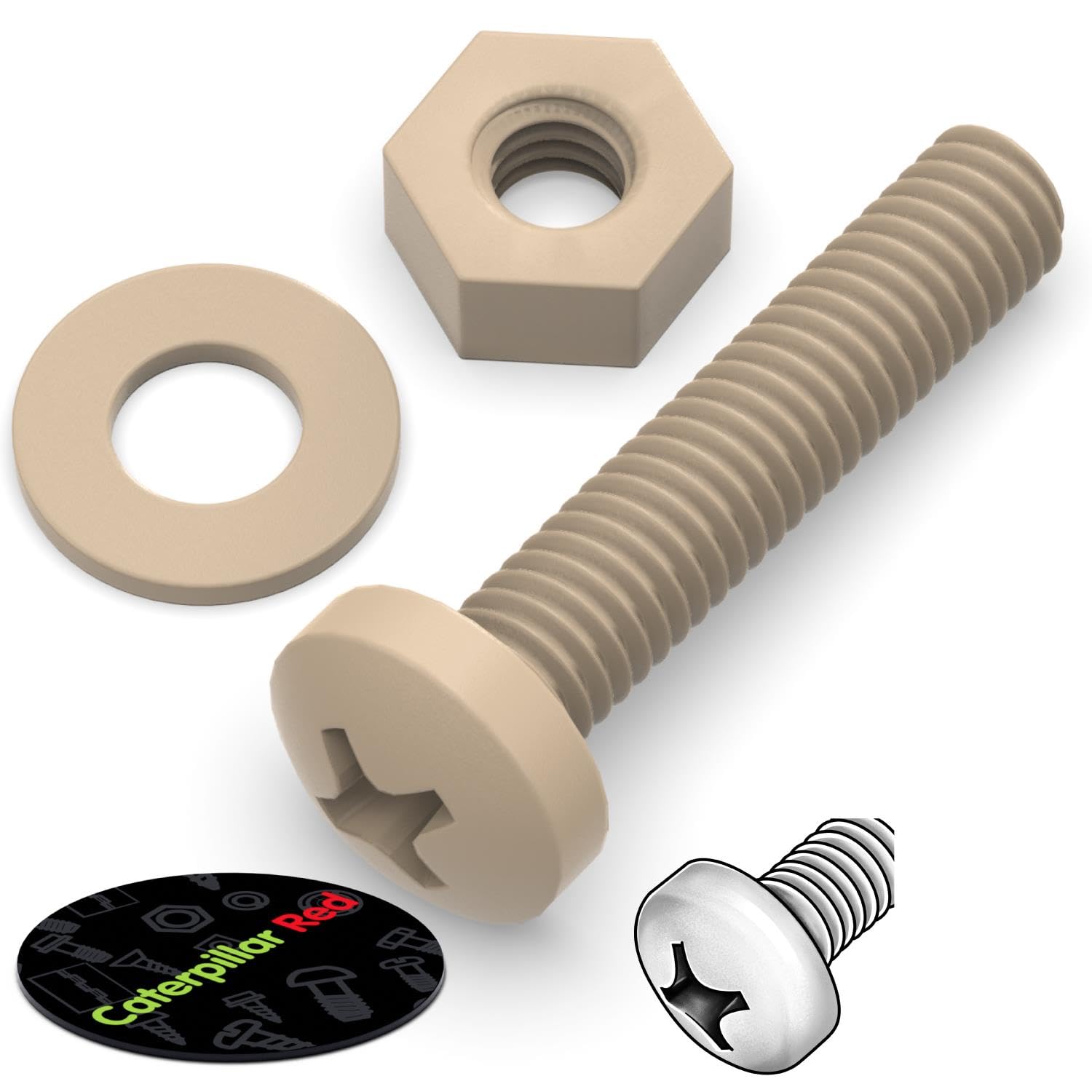 Amazon.com: 50 x Glass Filled Reinforced Super Nylon Pan Head ...