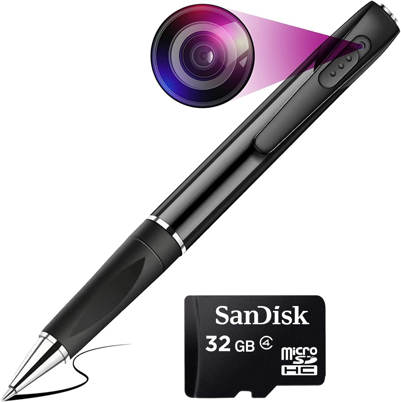 Buy TECHNOVIEW 32GB Spy Camera Pen, Spy Wireless Full HD 1080P Mini Spy ...
