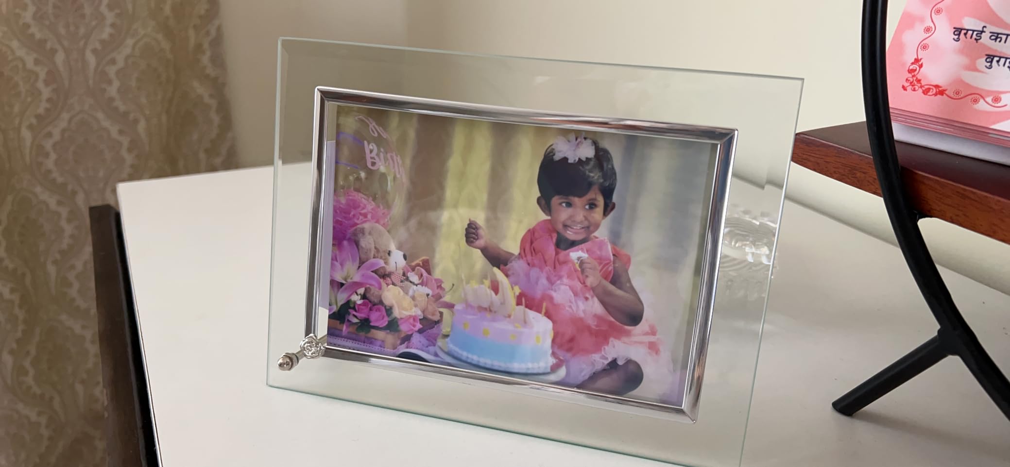 SUNNY CREATION Collections Decorative Table Photo Frame 3.5x5,Glass ...