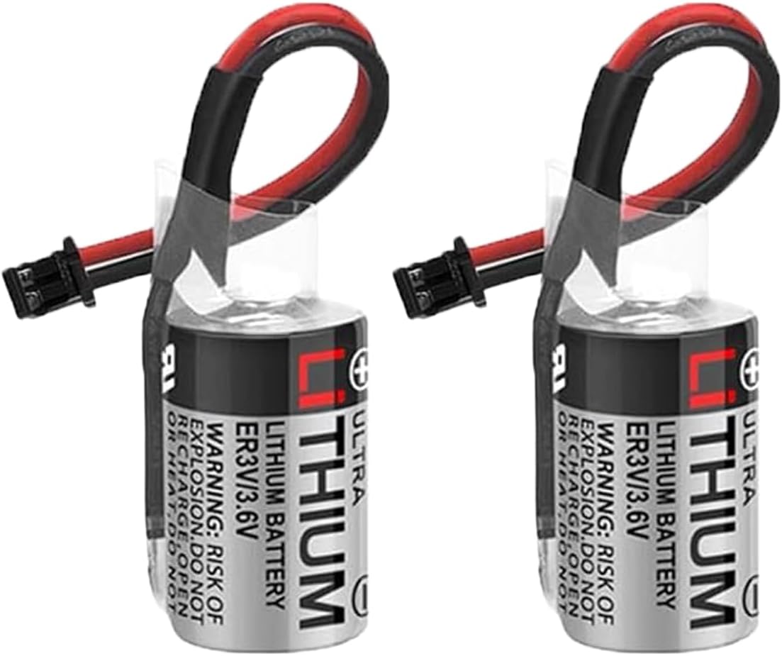 Amazon.com: BUCADU (Pack of 2) ER3V JZSP-BA01 3.6V 1000mAh PLC Lithium ...