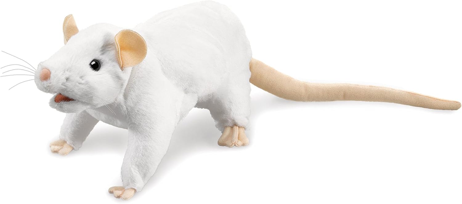 Amazon.com: Folkmanis White Rat Hand Puppet : Toys & Games