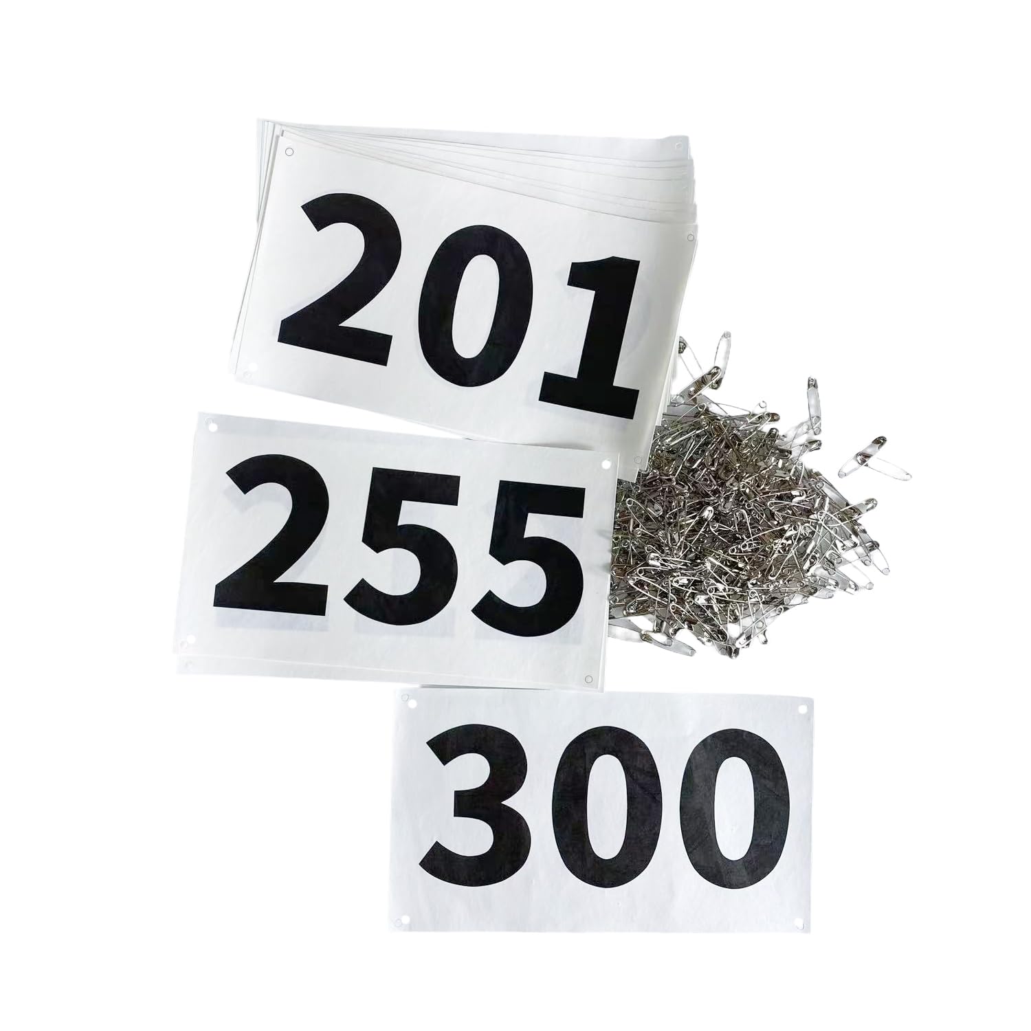 Amazon.com: UISKOOPW Tyvek Race Bibs Running Numbers with Safety Pins ...