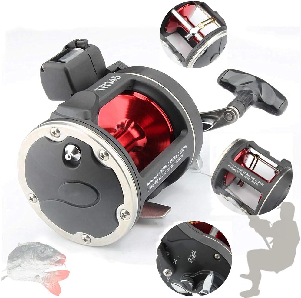 Fishing Reel, Trolling Reels Equipped Spinning Reel Trolling Saltwater ...