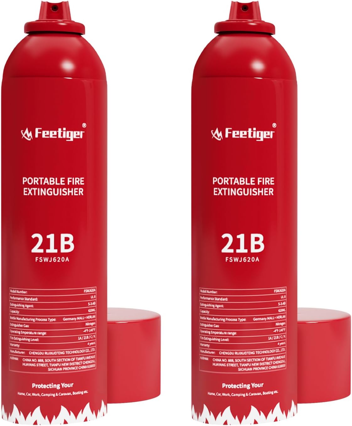 AmzBoom 3-Pack Fire Extinguisher for Home, Car, Kitchen, Boat ...