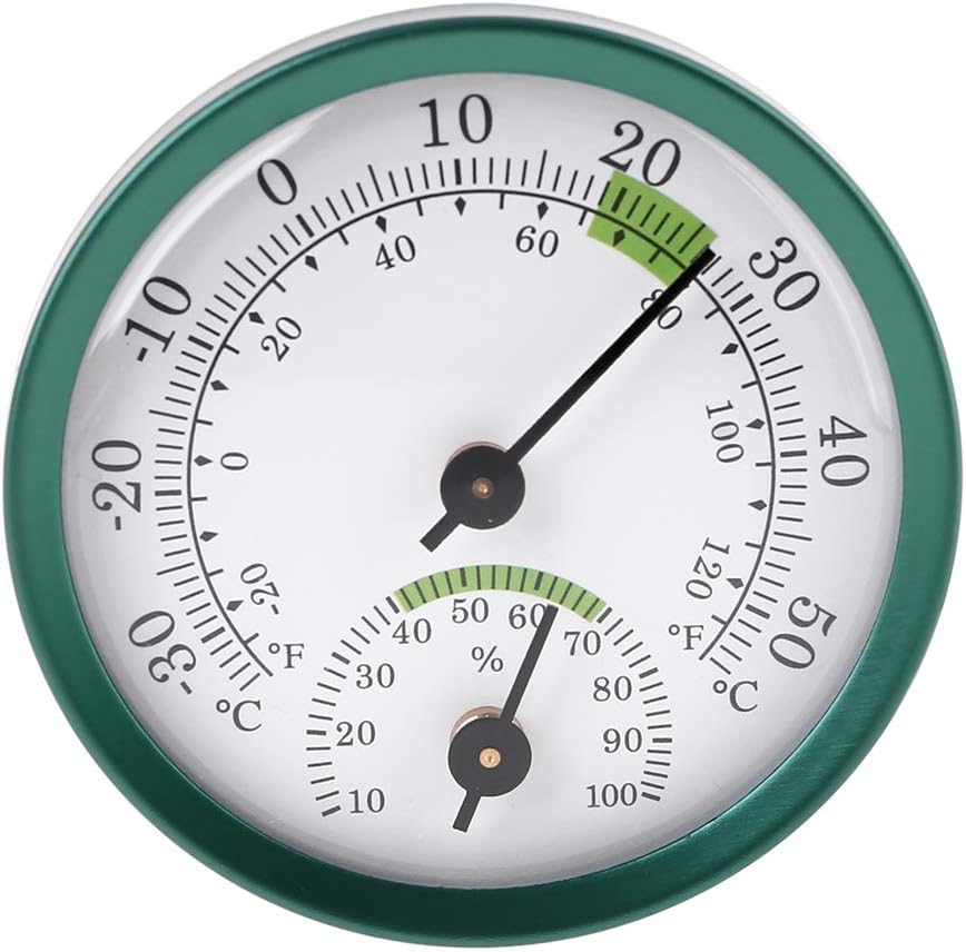 Amazon.com: WENWING 2 in 1 Stainless Steel Dial Thermometer Hygrometer ...