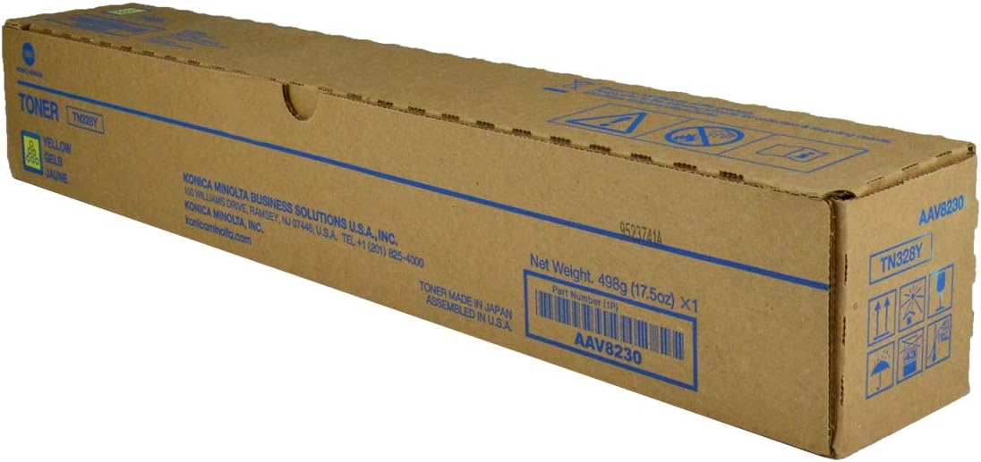 Amazon.com: OEM Konica Minolta TN328Y, AAV8230, Yellow Toner, 28,000 ...